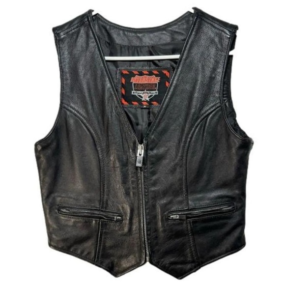 Interstate Leather | Jackets & Coats | Interstate Black Leather Vest ...